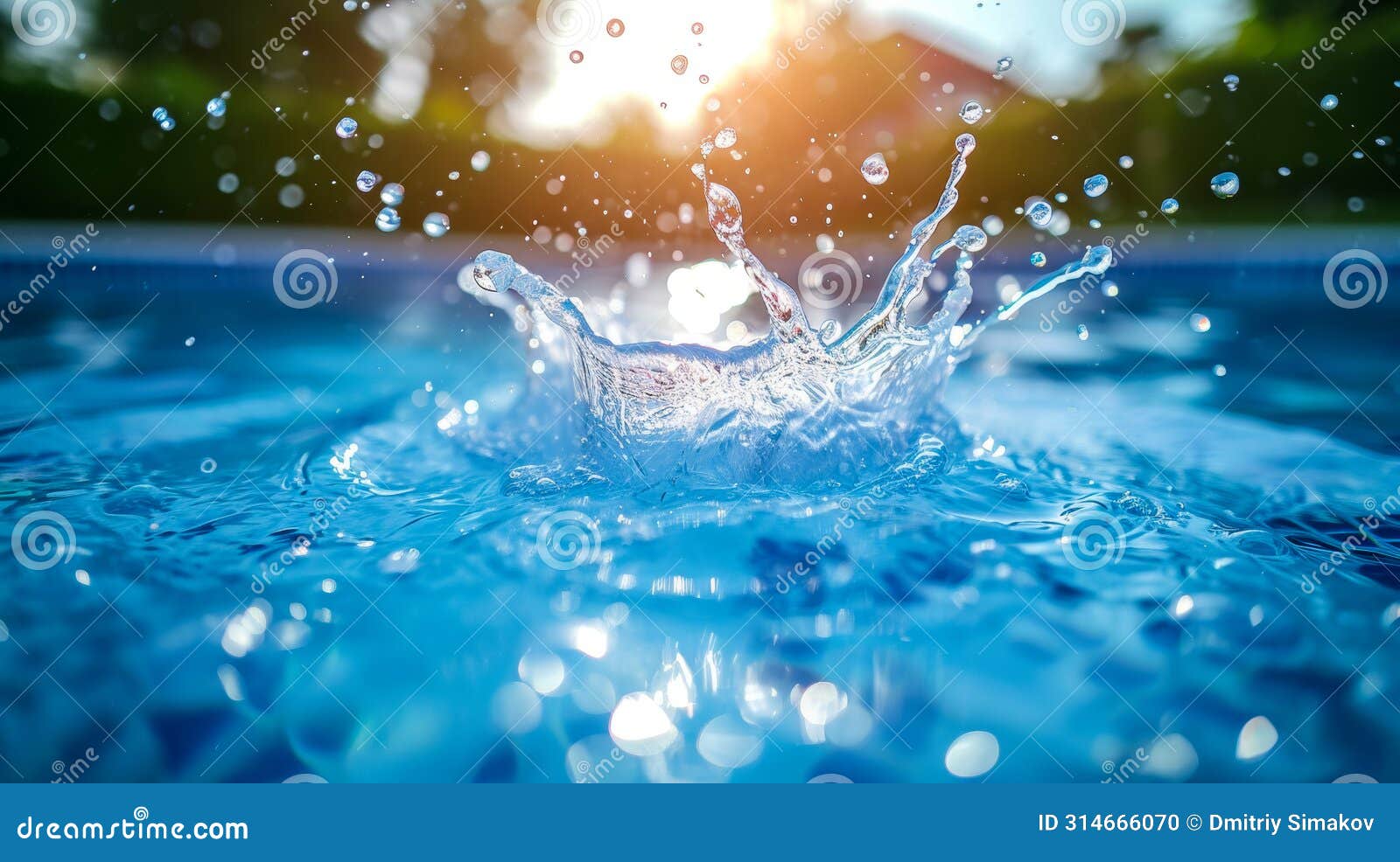 A Splash of Refreshing Water Stock Photo - Image of enjoyment, dance ...