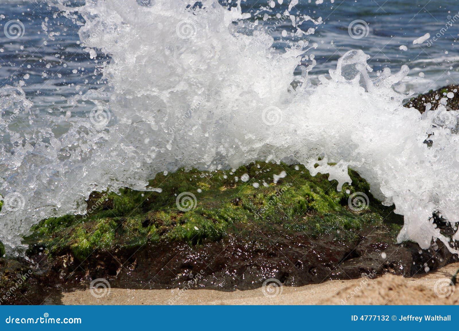 Splash On Rock Picture. Image: 4777132