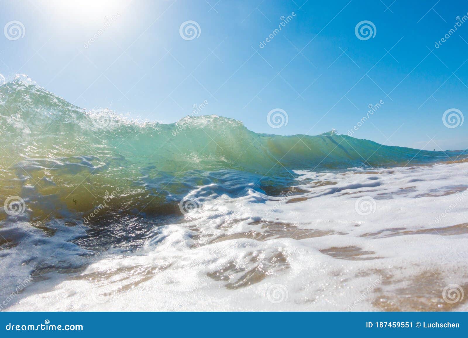 Splash of sea wave stock image. Image of outdoor, close - 187459551