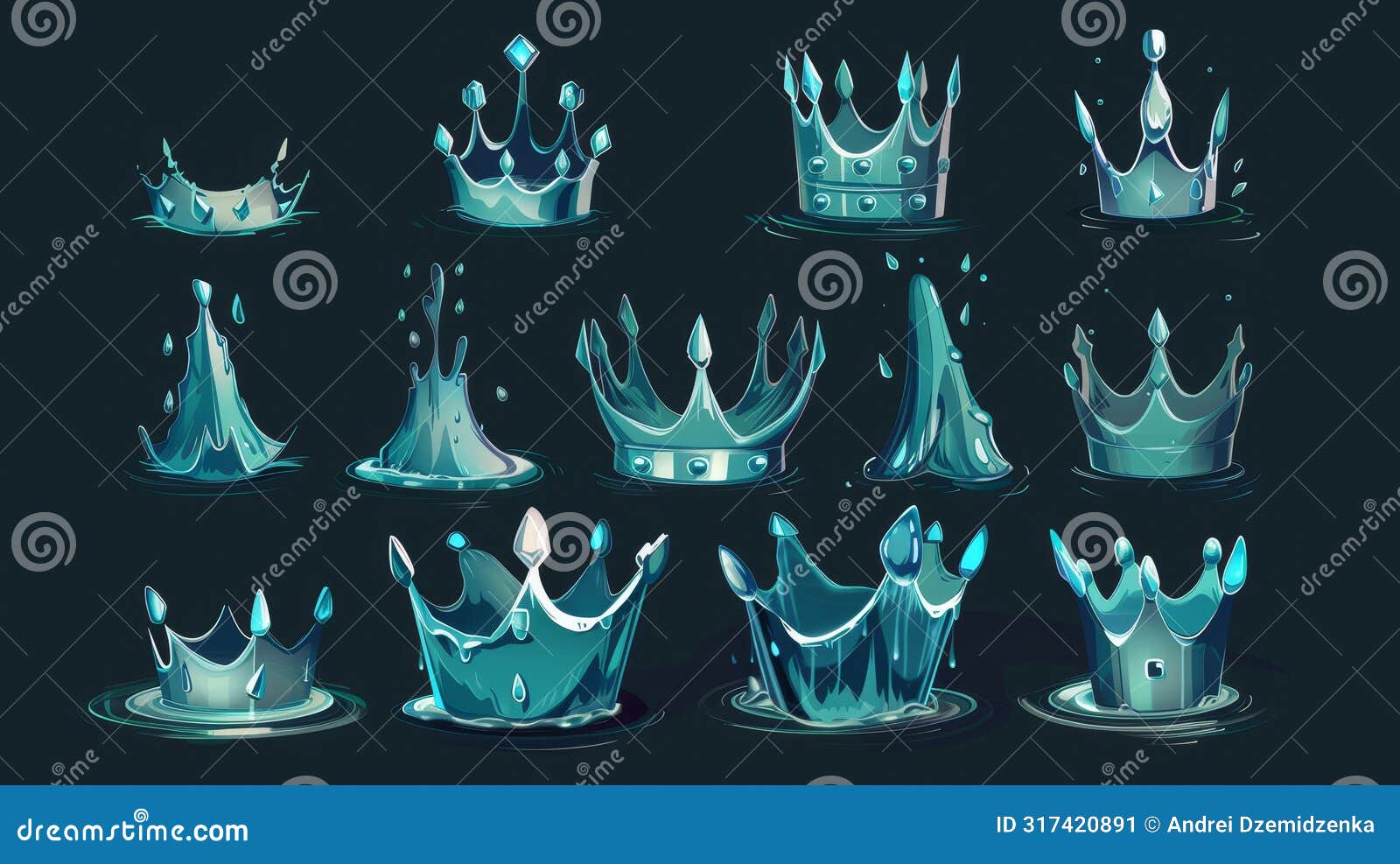 A Splash Sequence Animation Sprite Sheet for Motion Graphics or Mobile ...