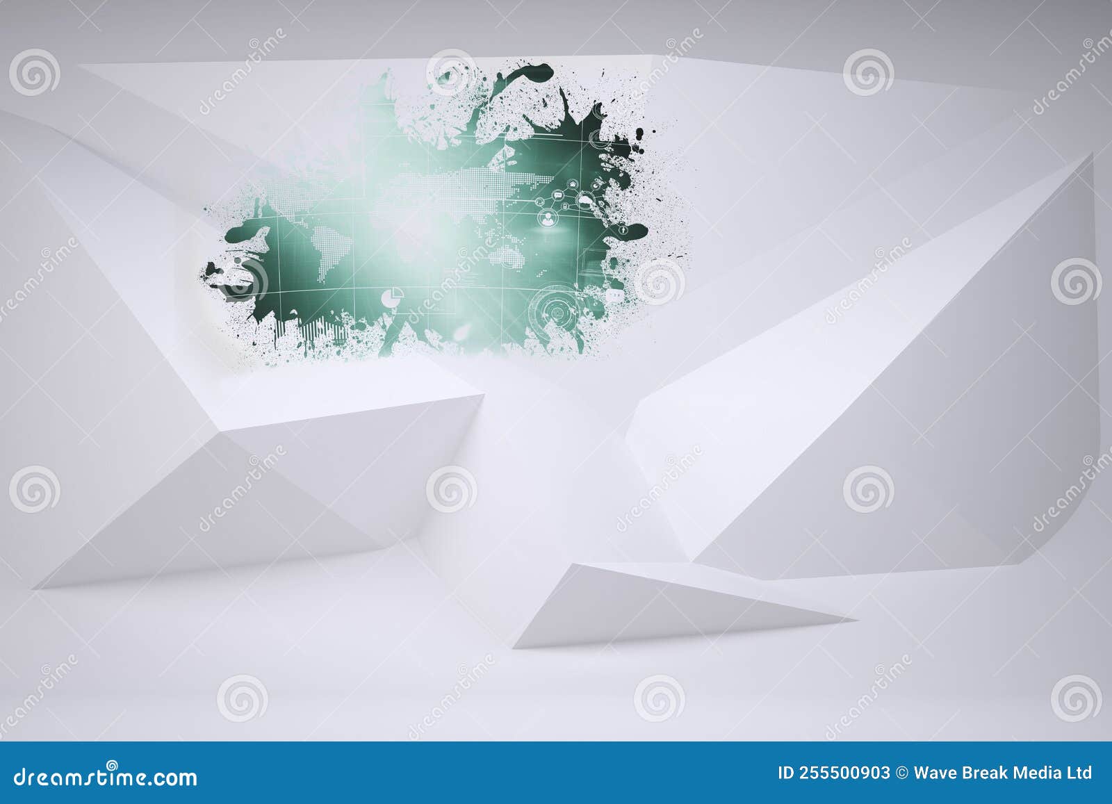 Splash Showing Technology Interface Stock Illustration - Illustration ...