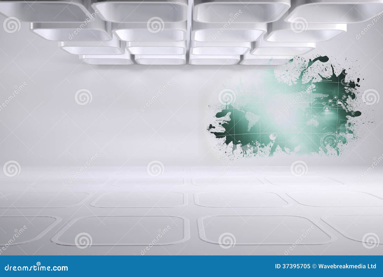 Splash Showing Technology Interface Stock Illustration - Illustration ...