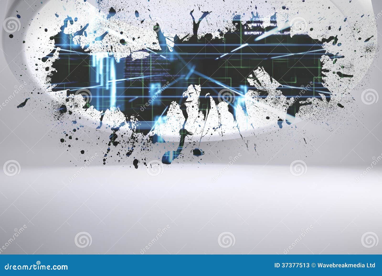 Splash Showing Technology Interface Stock Illustration - Illustration ...