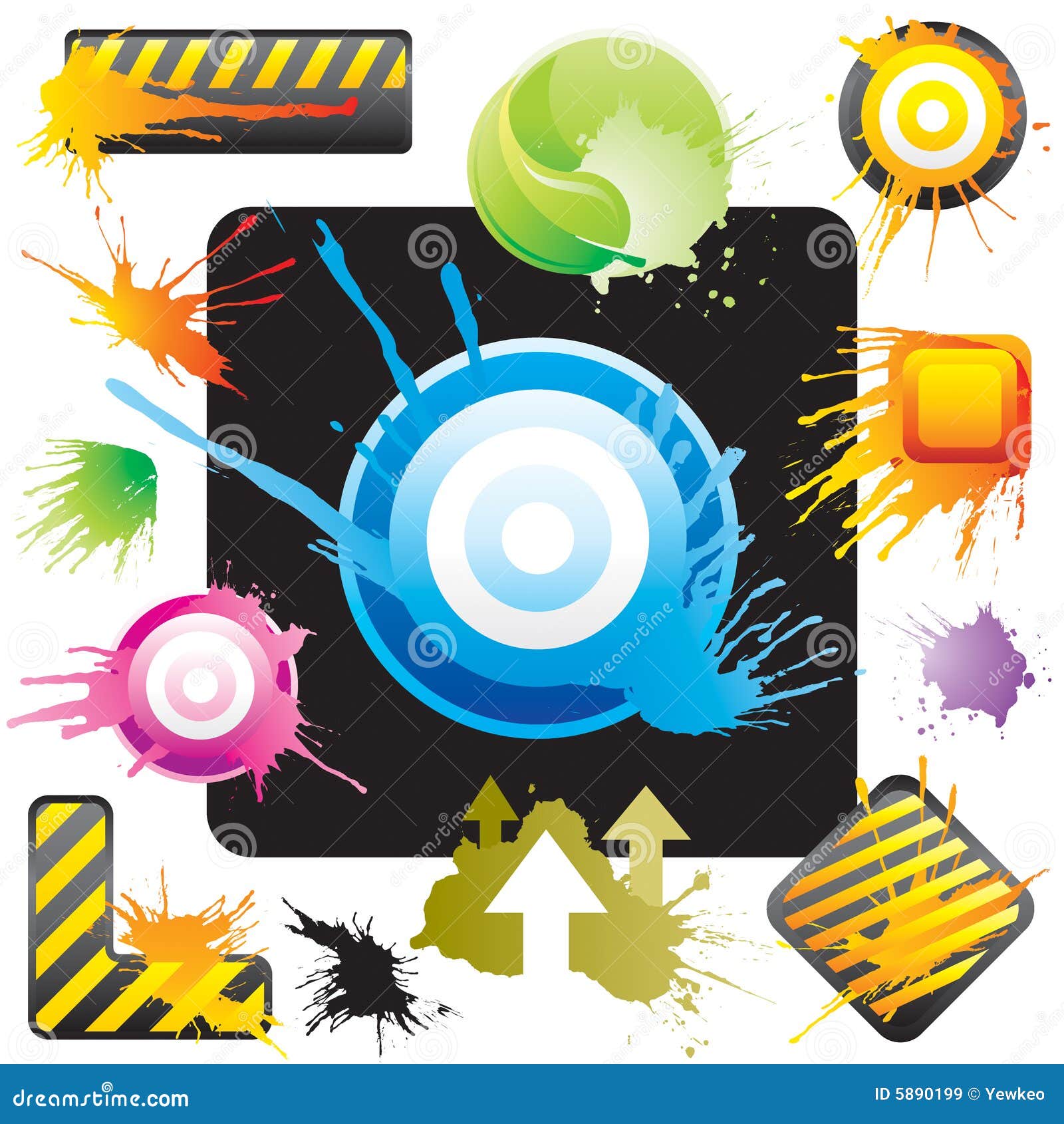 Splash Sign stock vector. Illustration of liquid, spot - 5890199