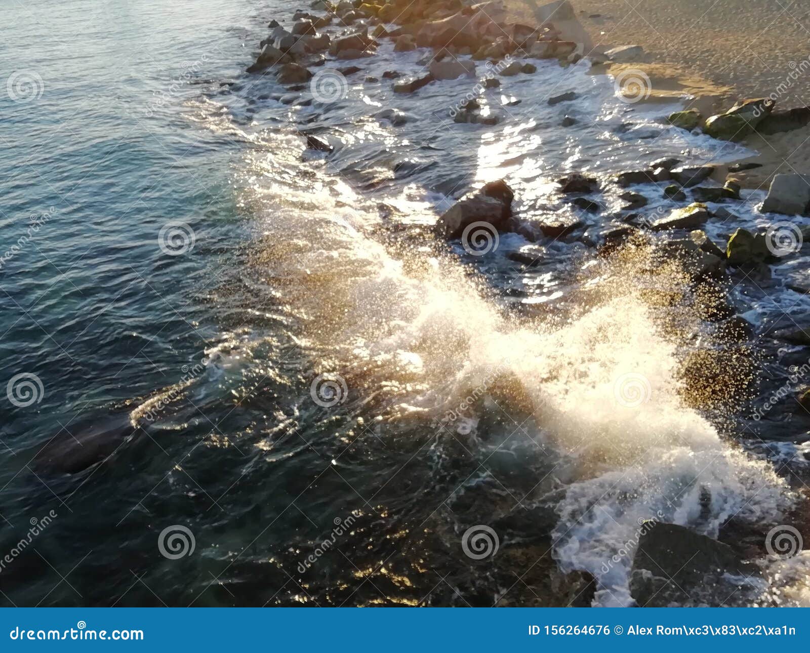 Splash stock photo. Image of splash, rocks, beach, light - 156264676