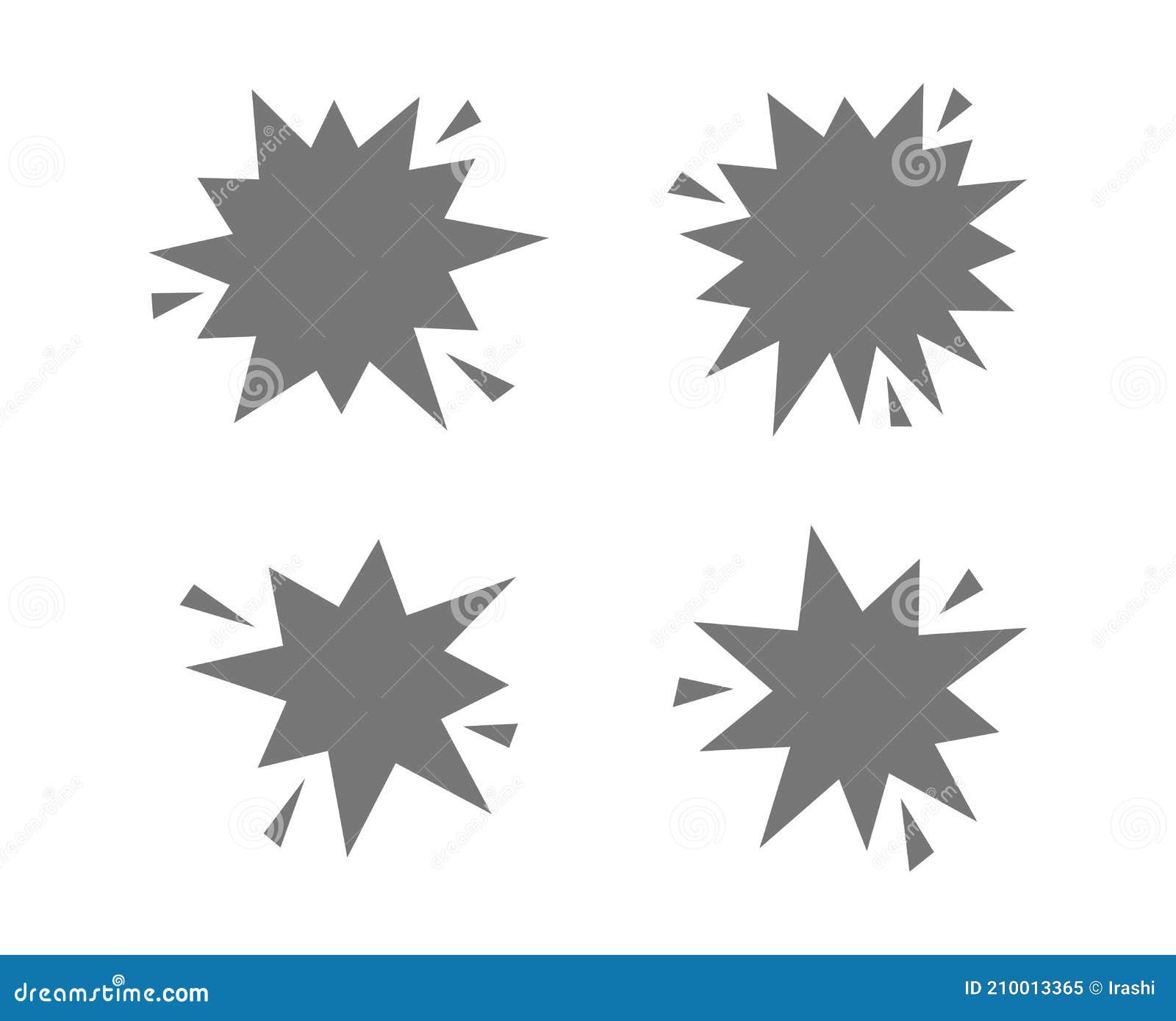 Splash star burst stock vector. Illustration of blank - 210013365