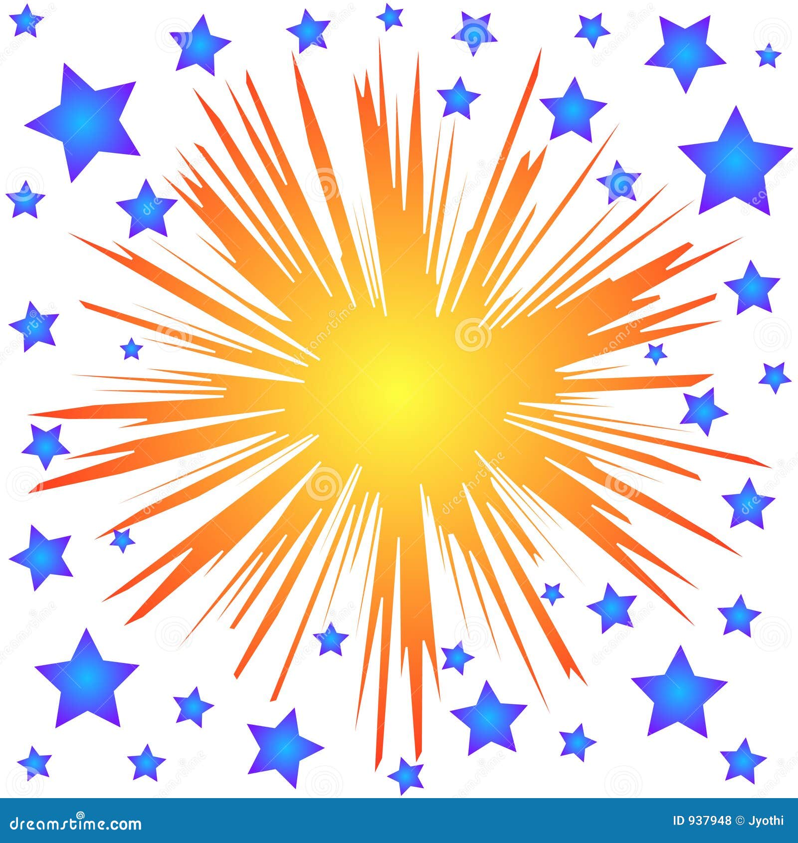 Splash stars stock vector. Illustration of geometry, light - 937948