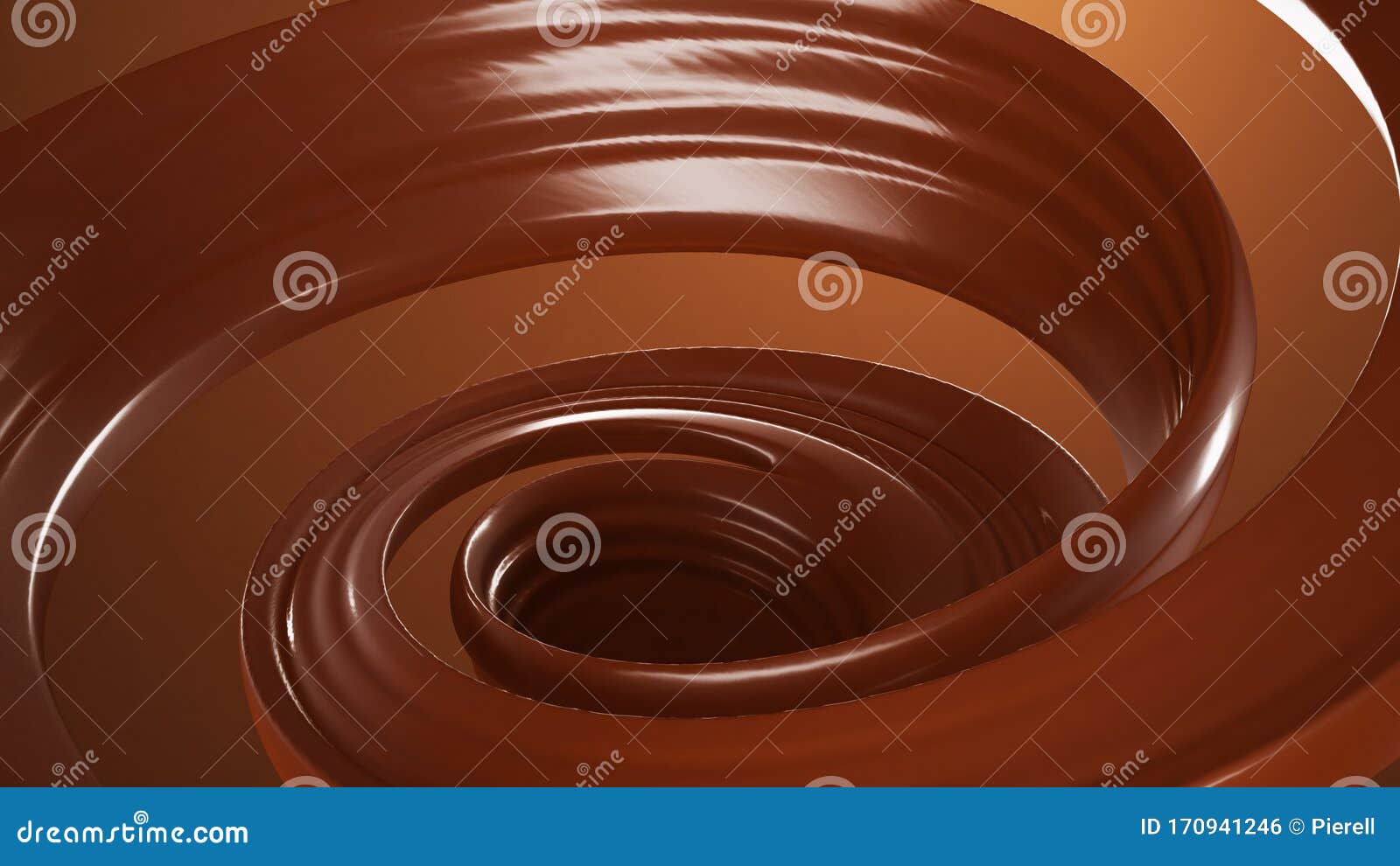 Splash, a Stream of Chocolate. 3d Illustration, 3d Rendering Stock ...