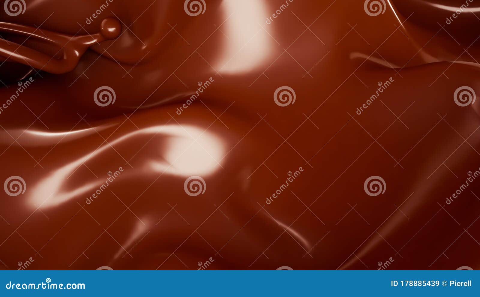 Splash, a Stream of Chocolate. 3d Illustration, 3d Rendering Stock ...