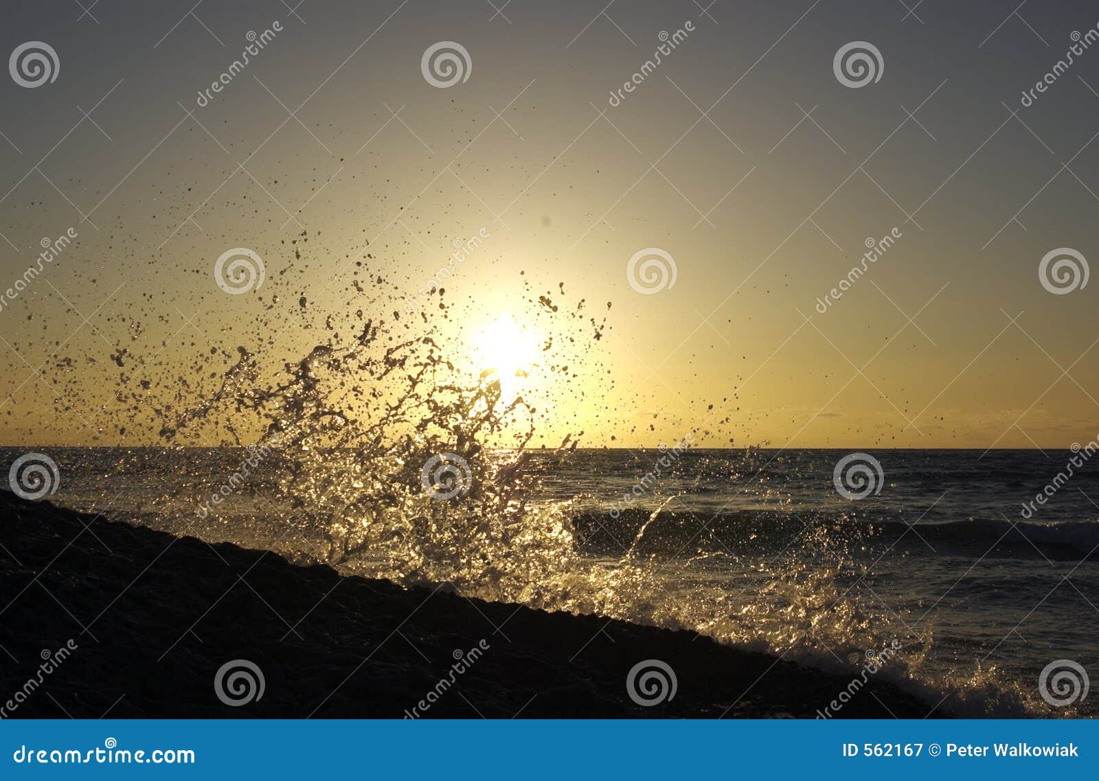Splash at Sunset Cliffs stock image. Image of ocean, calm - 562167