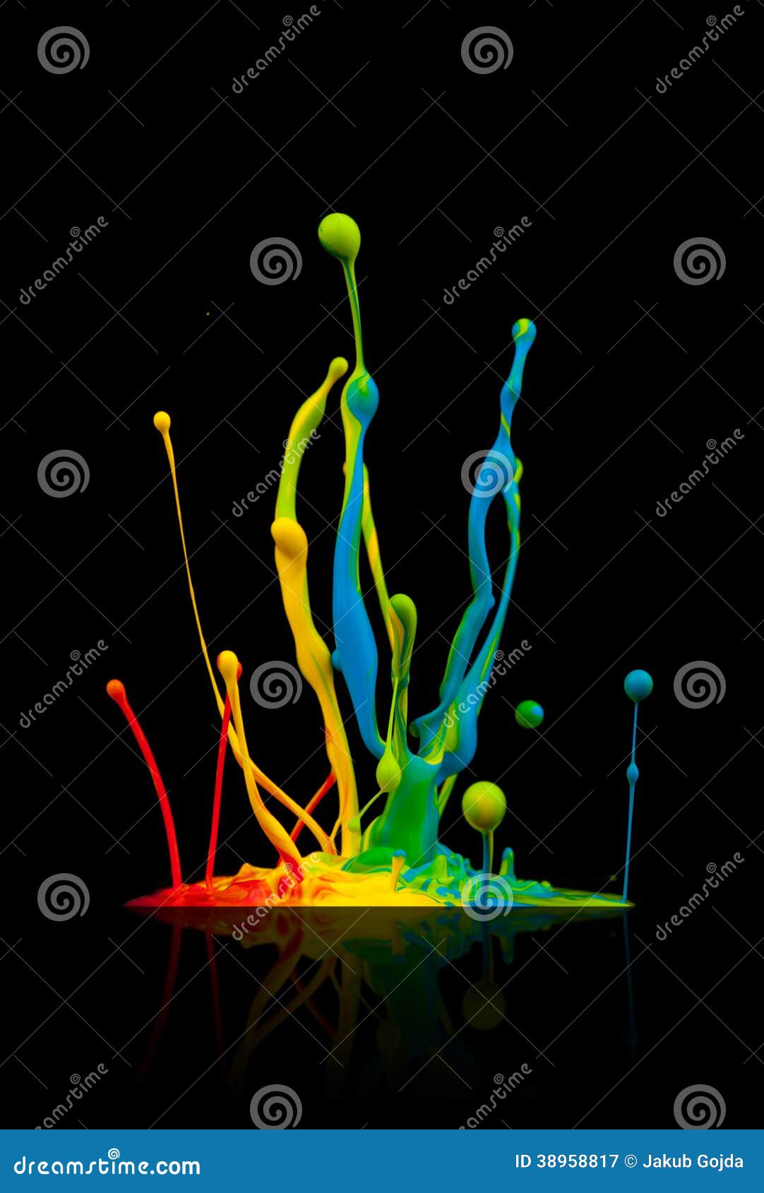 Splash stock image. Image of acrylic, artistic, flowing - 38958817