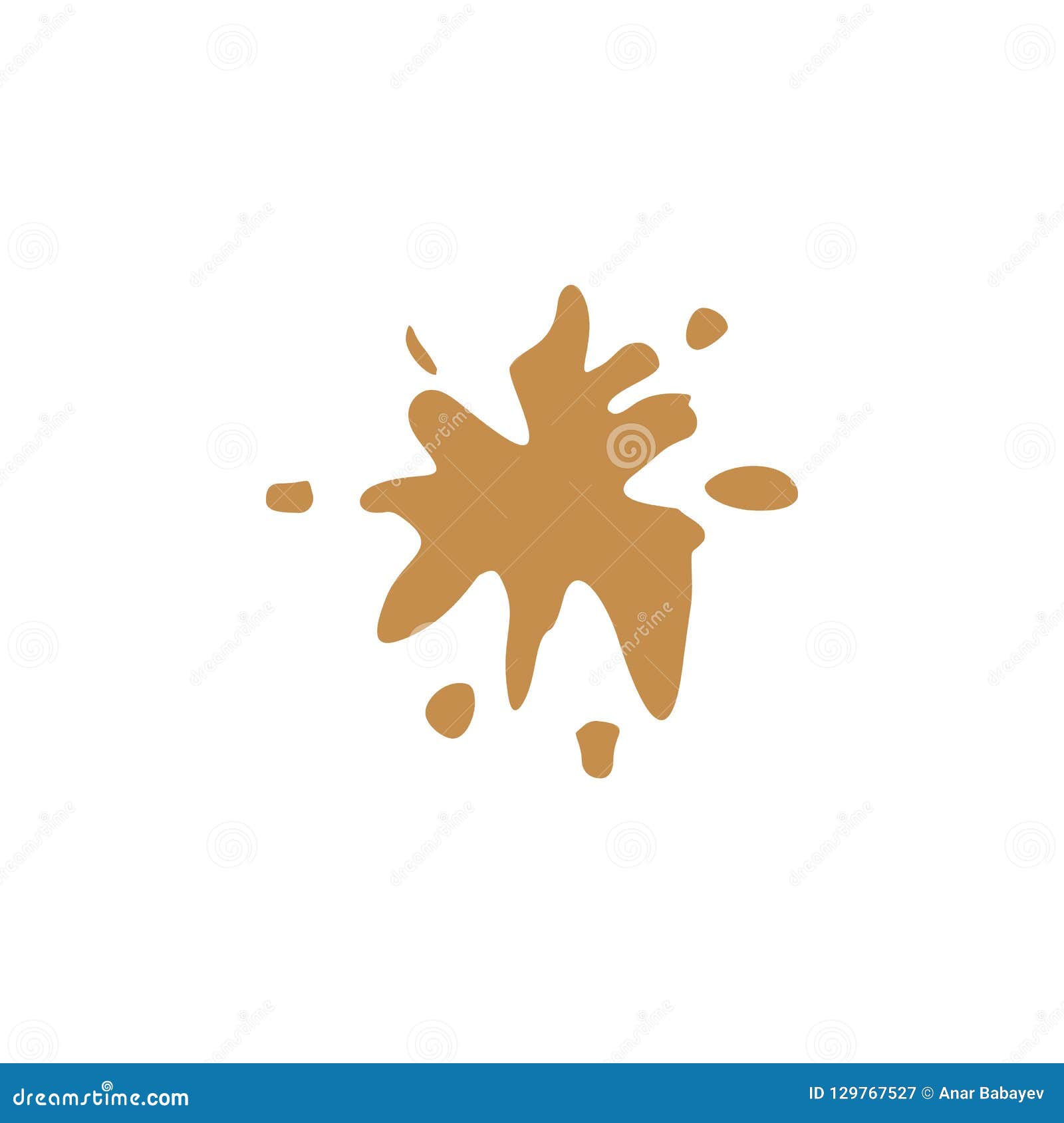 Splash, Tea Multicolored Icon Stock Illustration - Illustration of ...