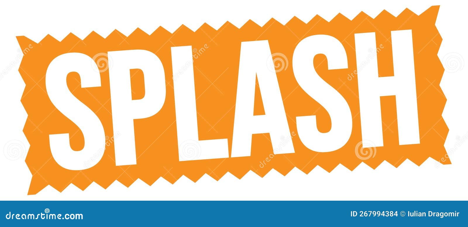 SPLASH Text Written on Orange Stamp Sign Stock Illustration ...
