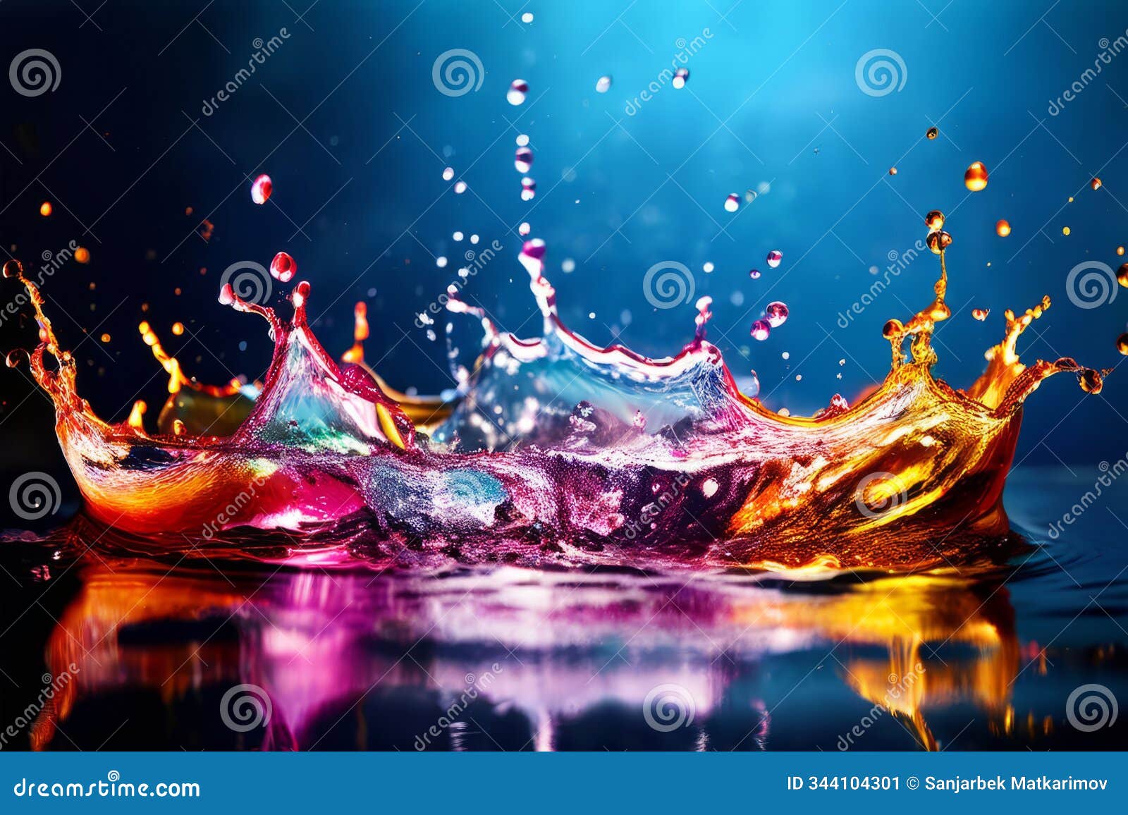 Splash Variants a Mix of Effects and Styles Stock Illustration ...