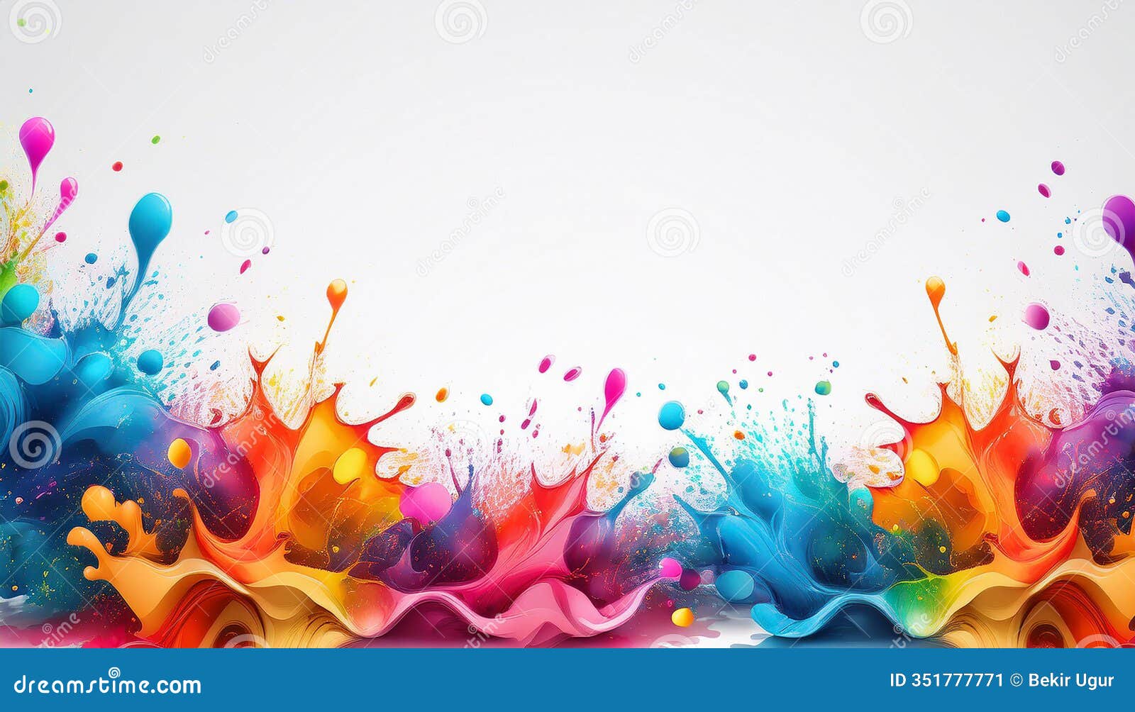 Splash Vector Border for Your Messages and Designs Stock Illustration ...