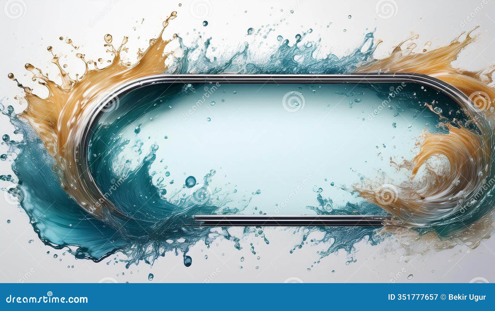 Splash Vector Border for Your Messages and Designs Stock Illustration ...