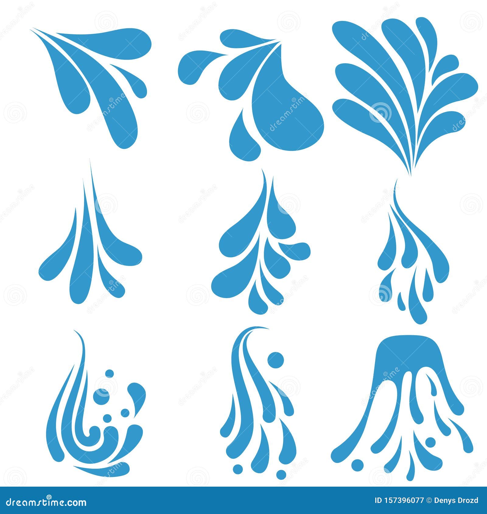Splash Vector Icon. Beach Illustration Symbol. Aqua Sign or Logo. for ...