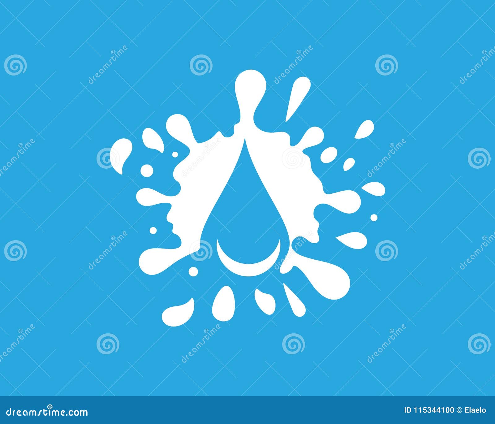 Splash Vector Icon Illustration Design Stock Vector - Illustration of ...