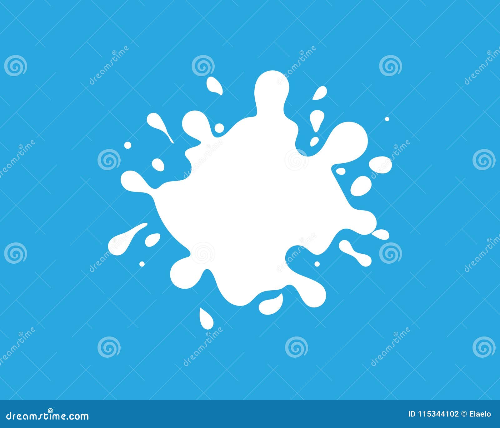 Splash Vector Icon Illustration Design Stock Vector - Illustration of ...