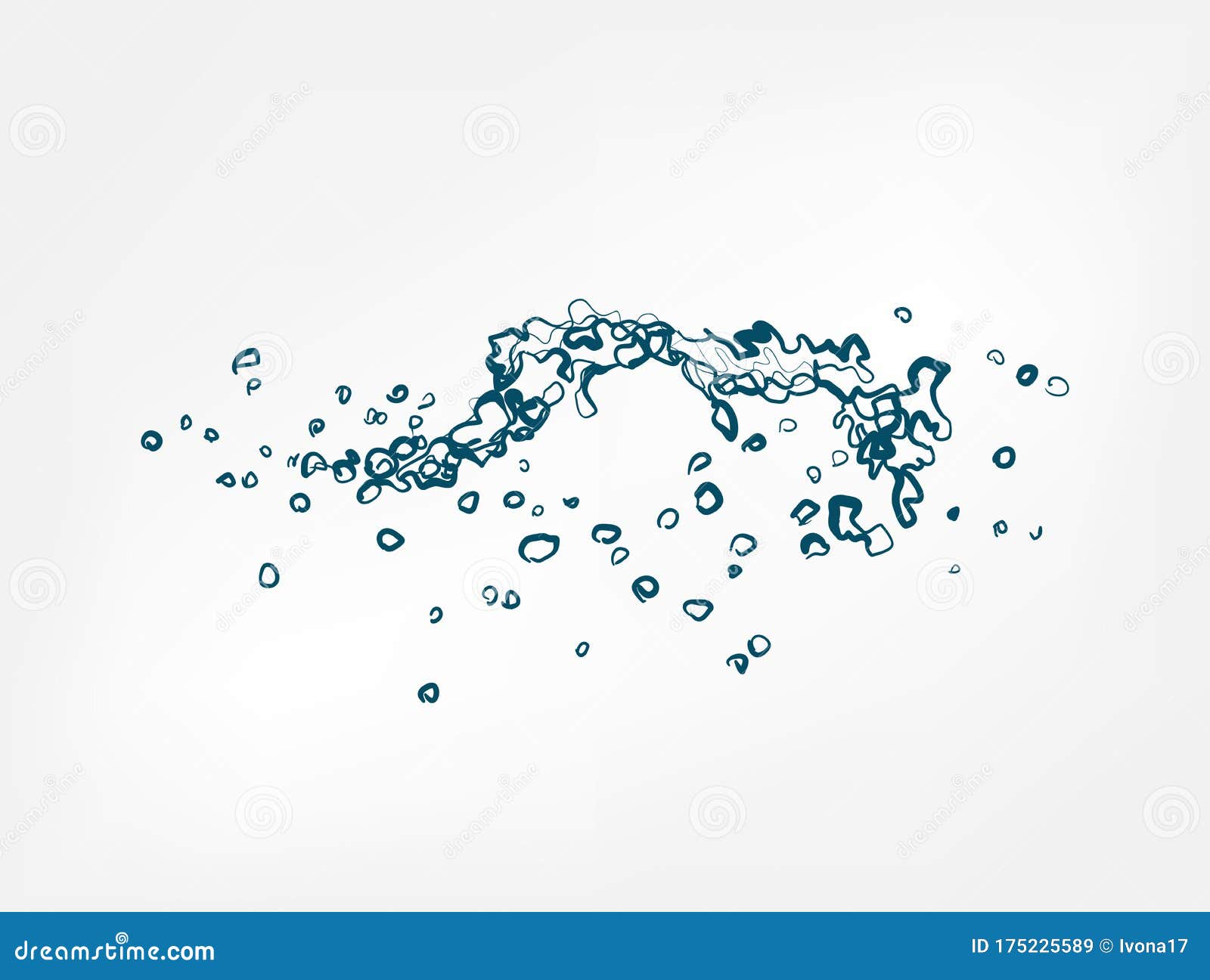 Splash Vector Isolated Line Water Drop Stock Illustration ...