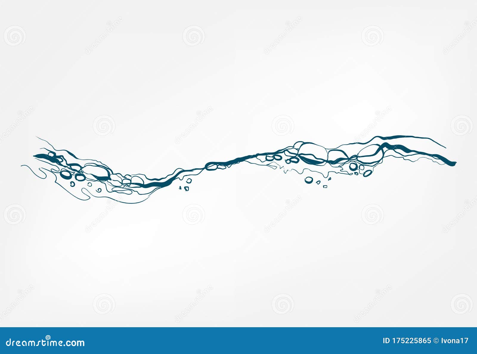Splash Vector Isolated Line Water Drop Stock Illustration ...