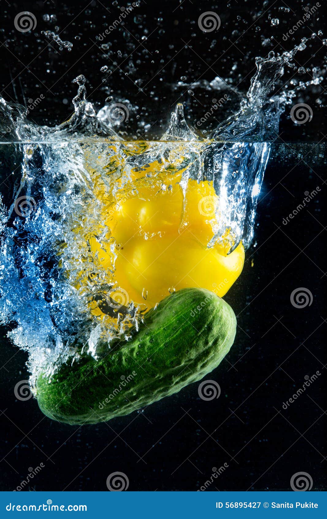 Splash vegetables stock image. Image of aqua, swirl, drop - 56895427