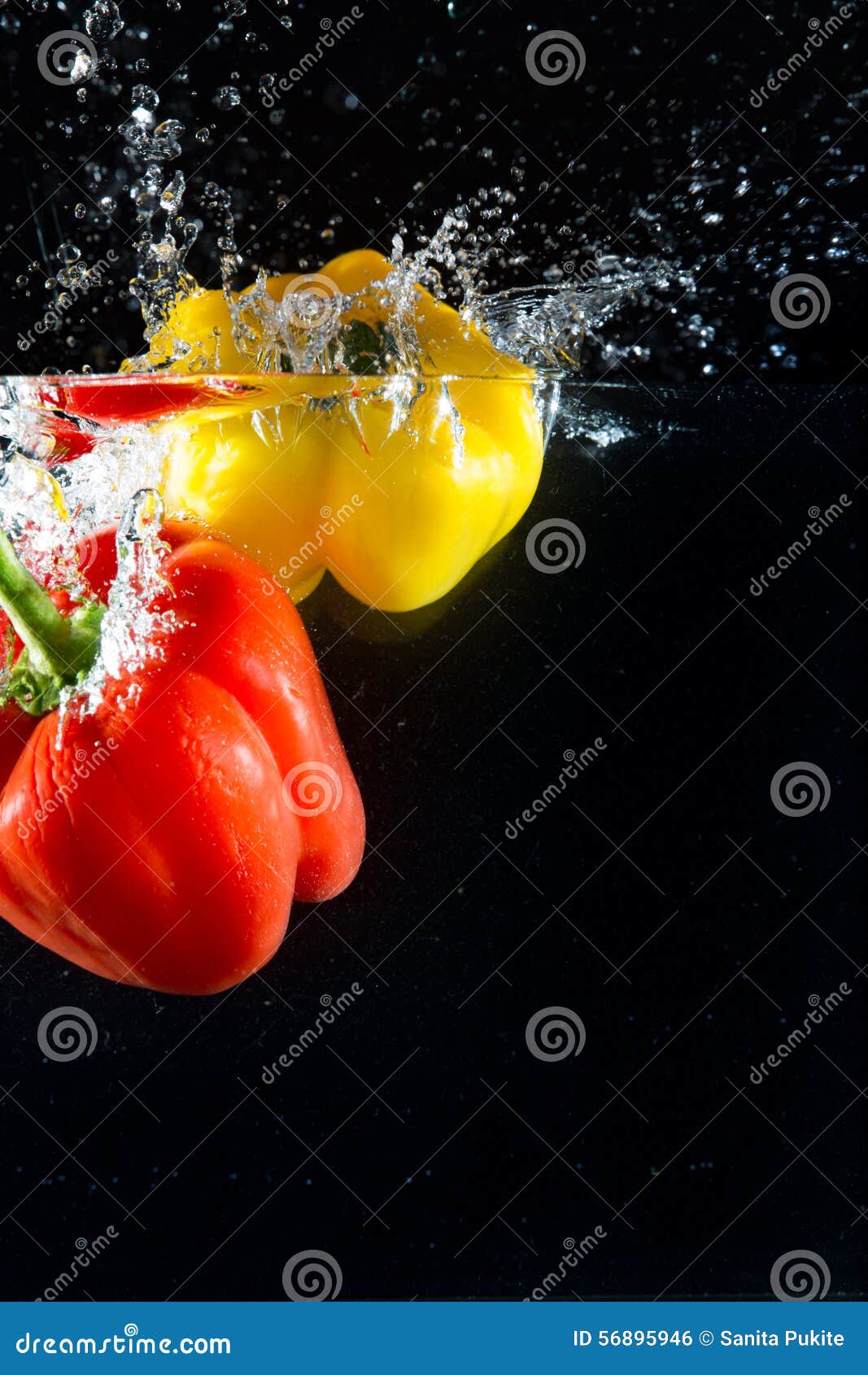 Splash vegetables stock photo. Image of objects, close - 56895946