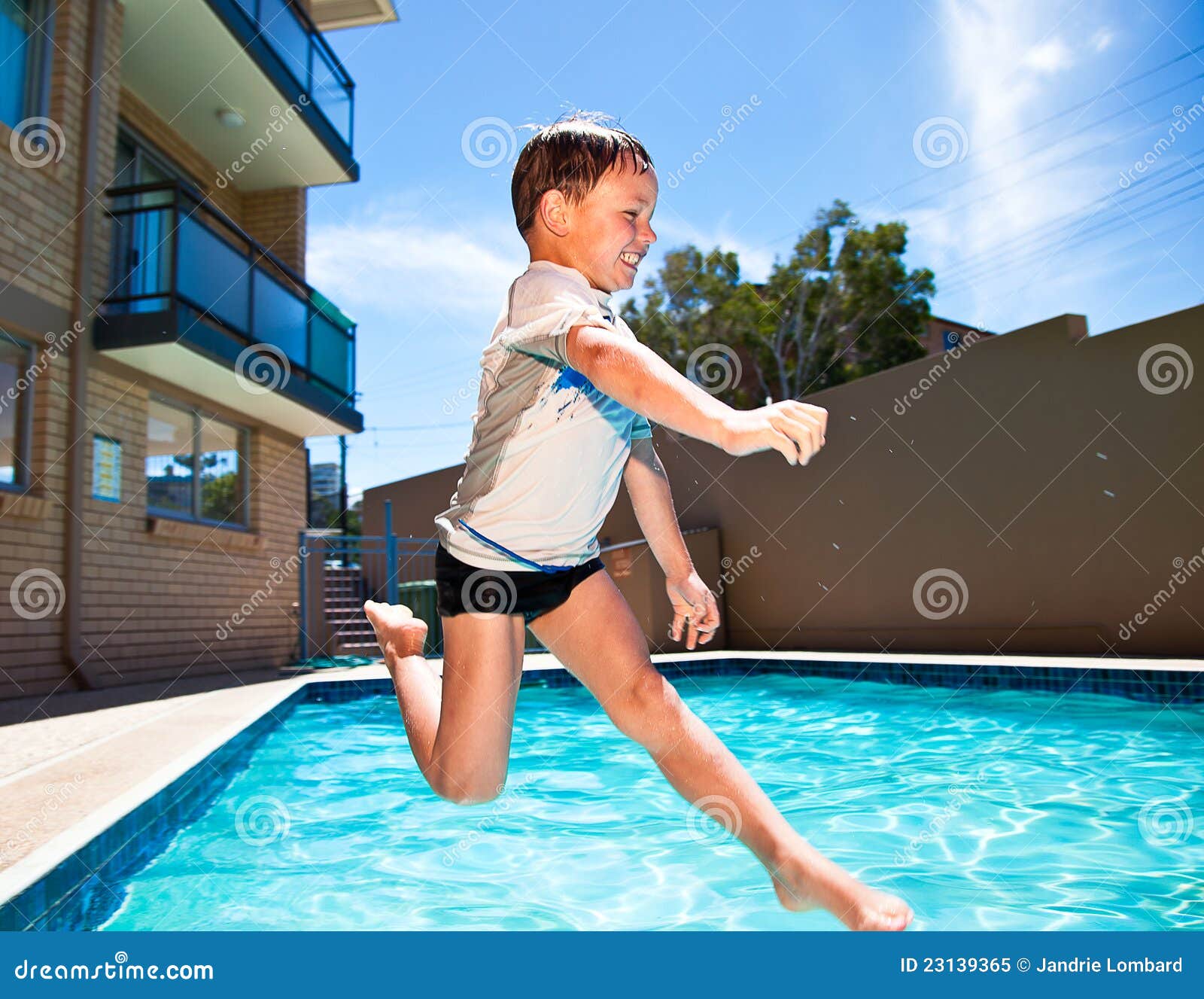 Splash into the water stock image. Image of child, playful - 23139365