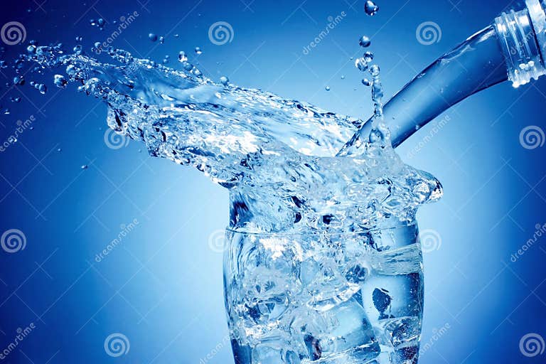 Splash of water stock image. Image of cocktail, cafe, blue - 7245401