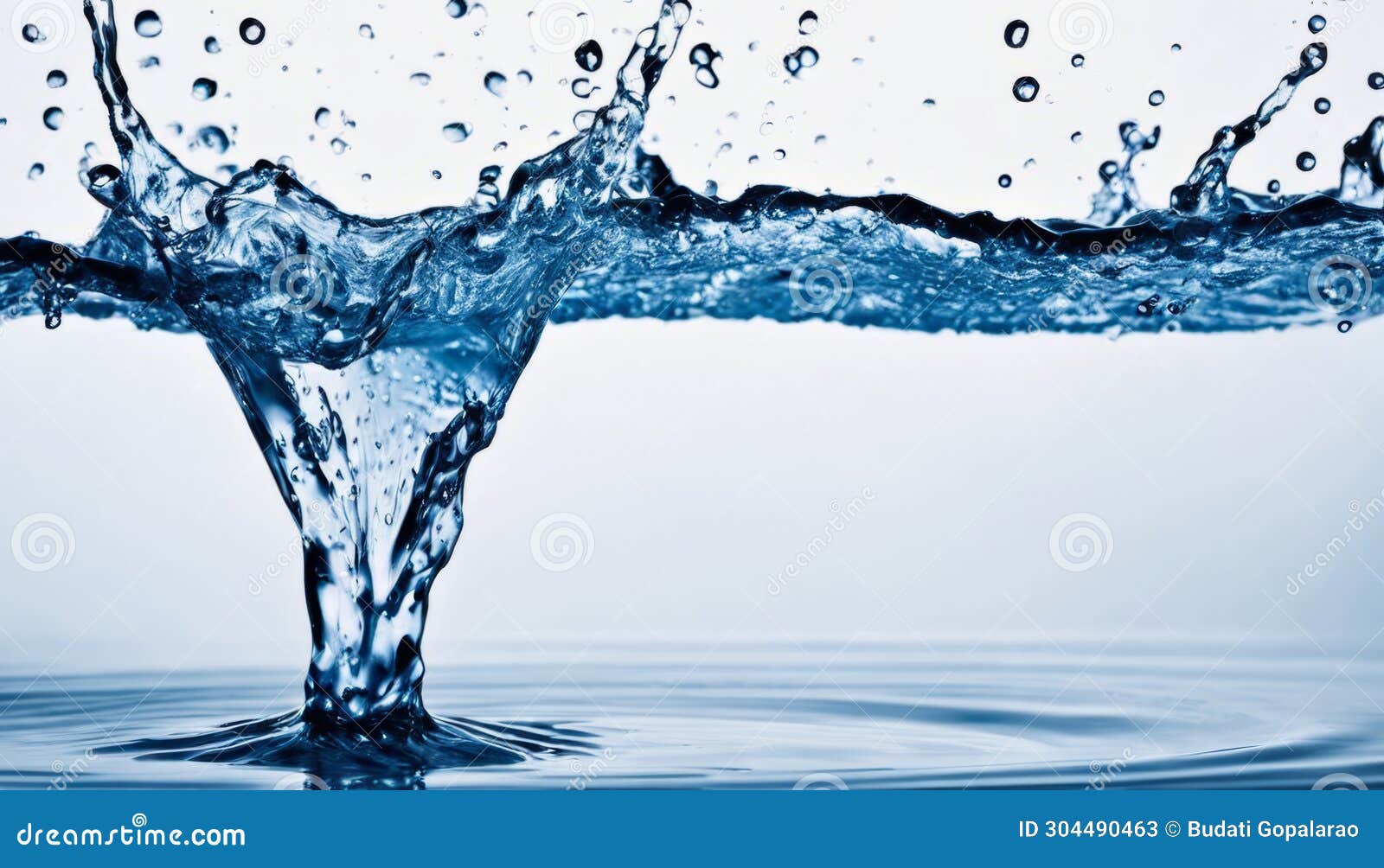 A Splash of Water in the Air Stock Illustration - Illustration of ...