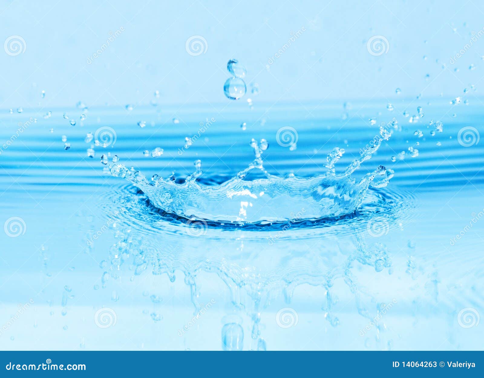 Splash of water blue drops stock image. Image of blue - 14064263