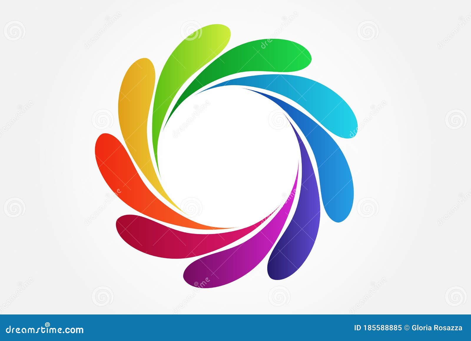 Splash Water Waves Circle Logo Vector Artwork Stock Vector ...