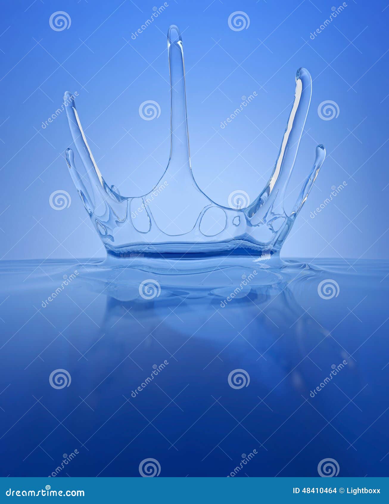 Splash - water crown stock illustration. Illustration of blue - 48410464