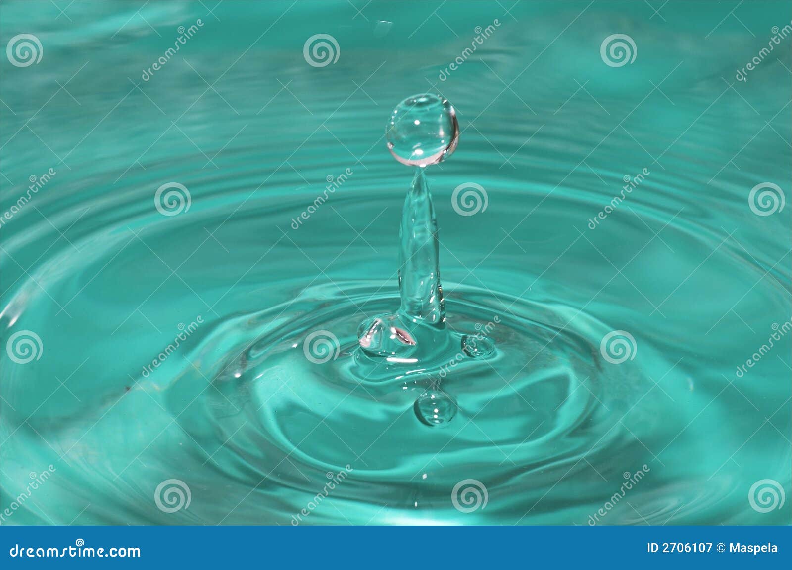 Splash water drop in green stock image. Image of splashed - 2706107