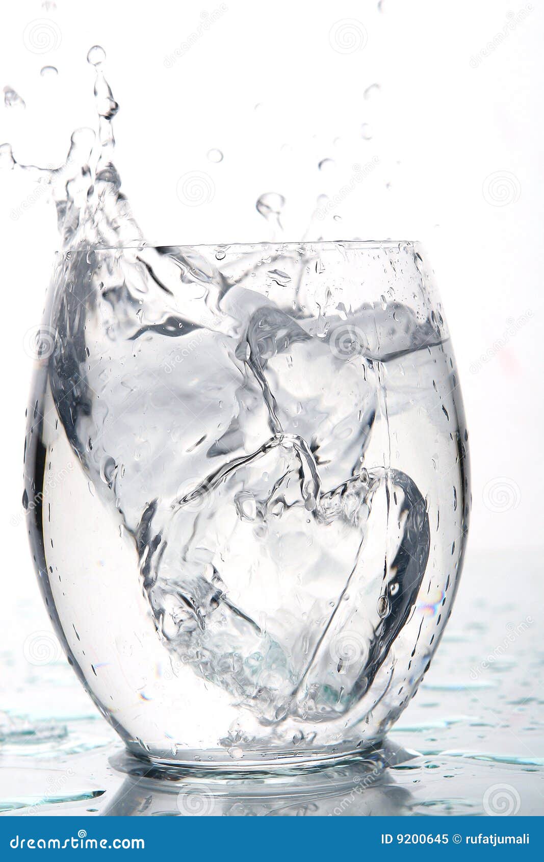 Splash Water with ice box stock image. Image of abstract - 9200645