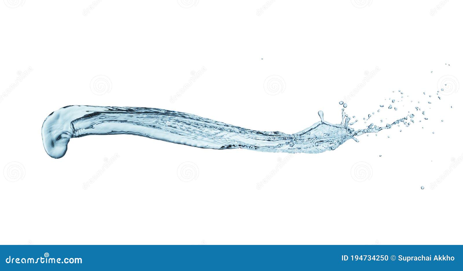 Splash of Water Isolated White Stock Photo - Image of purity, beauty ...