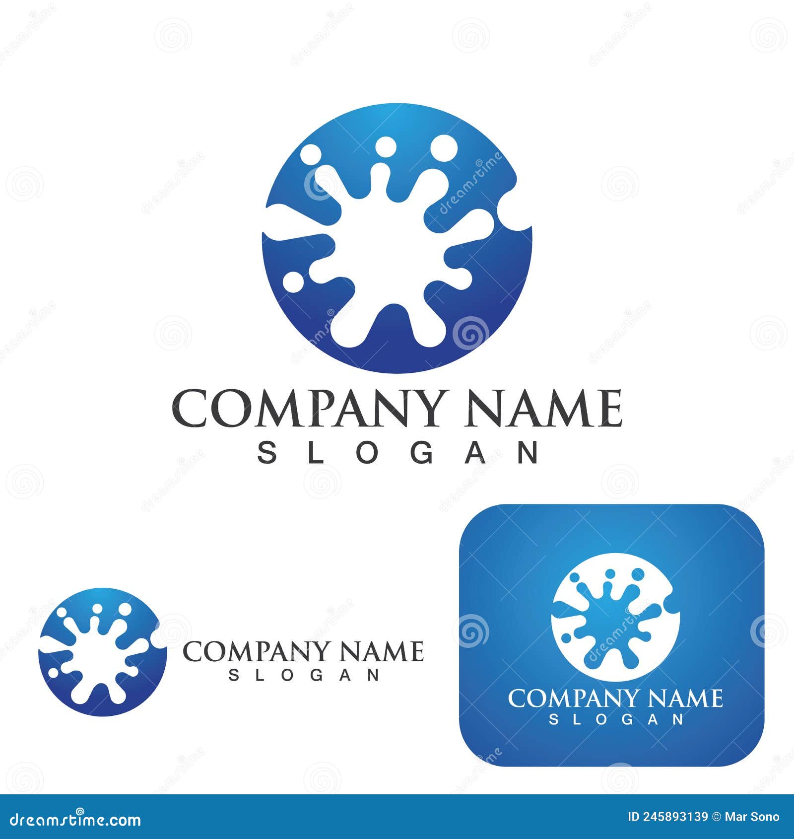Splash Water Logo and Symbol Vector Stock Vector - Illustration of ...