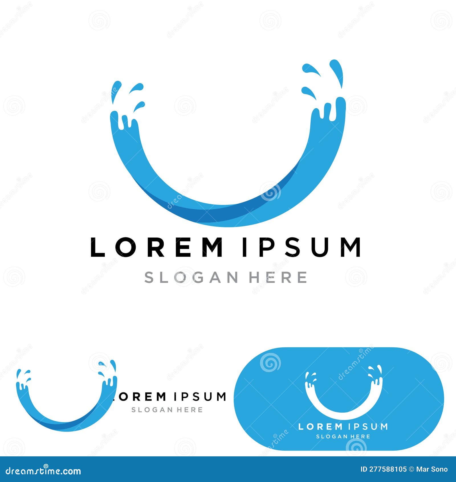 Splash Water Logo and Symbol Vector Stock Vector - Illustration of logo ...