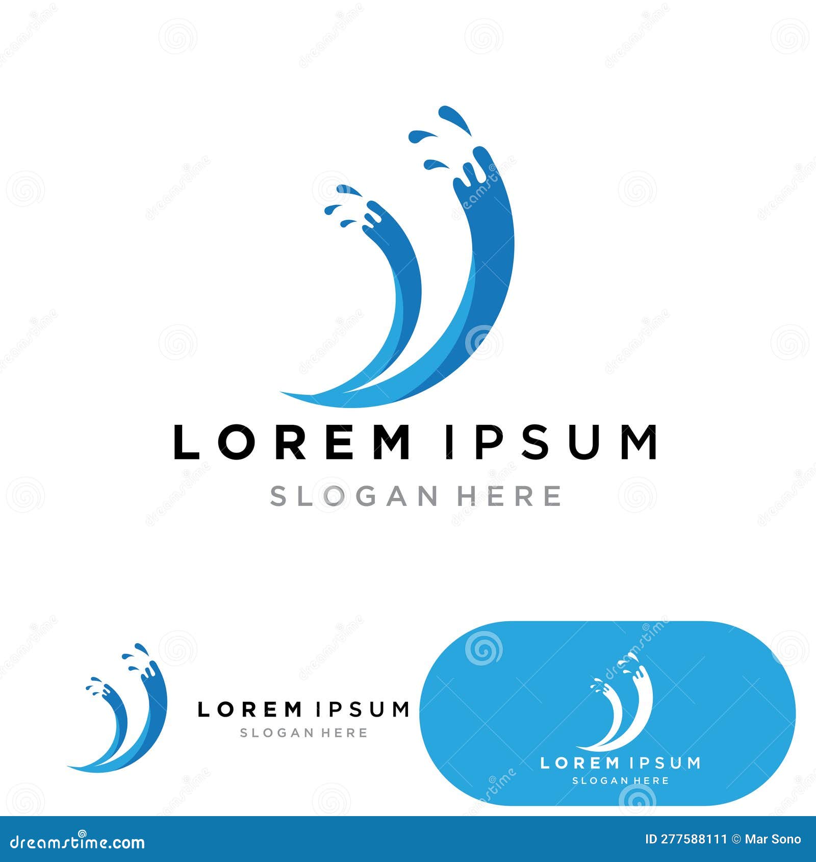 Splash Water Logo and Symbol Vector Stock Vector - Illustration of drop ...