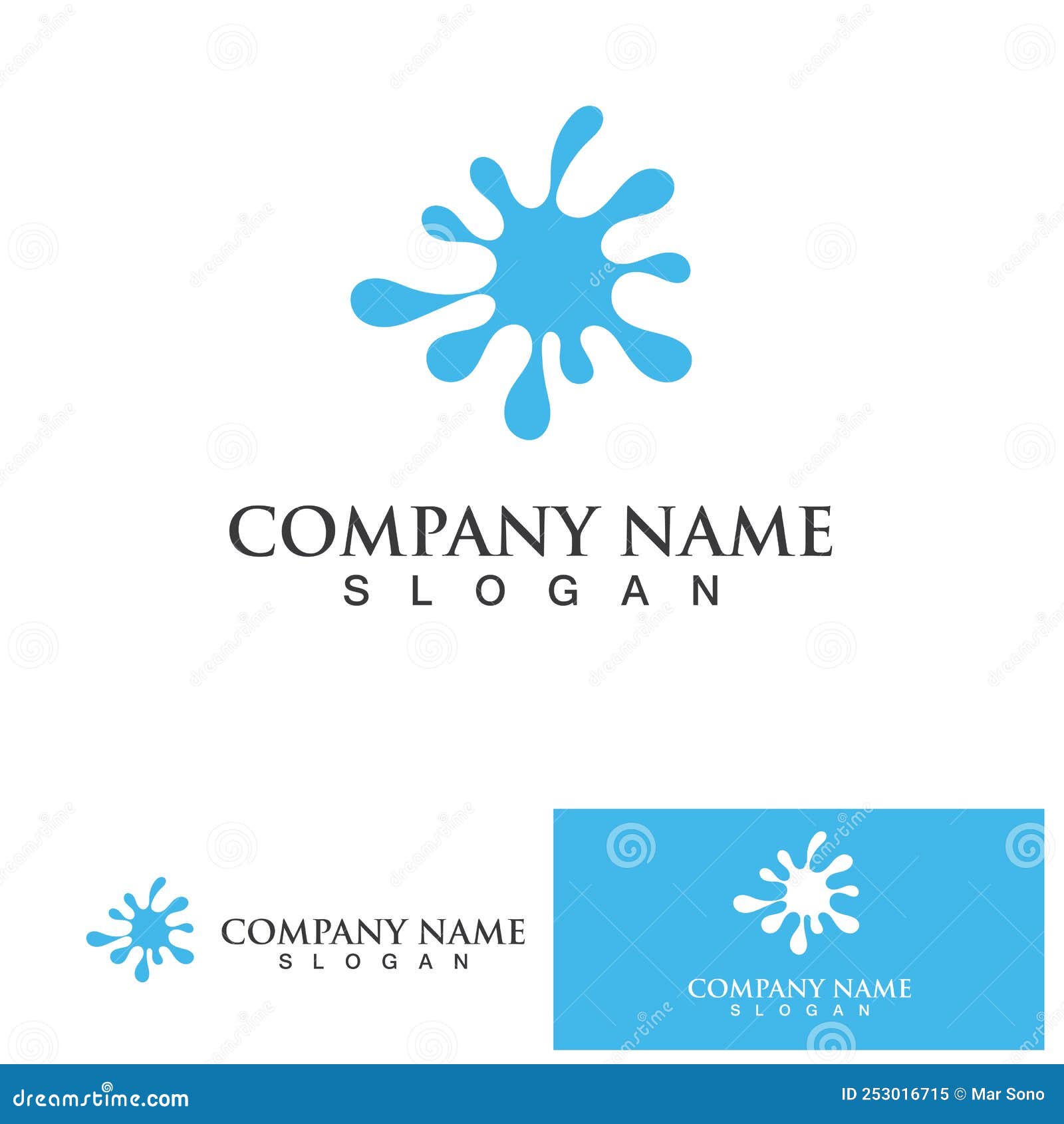 Splash Water Logo and Symbol Vector Stock Vector - Illustration of ...