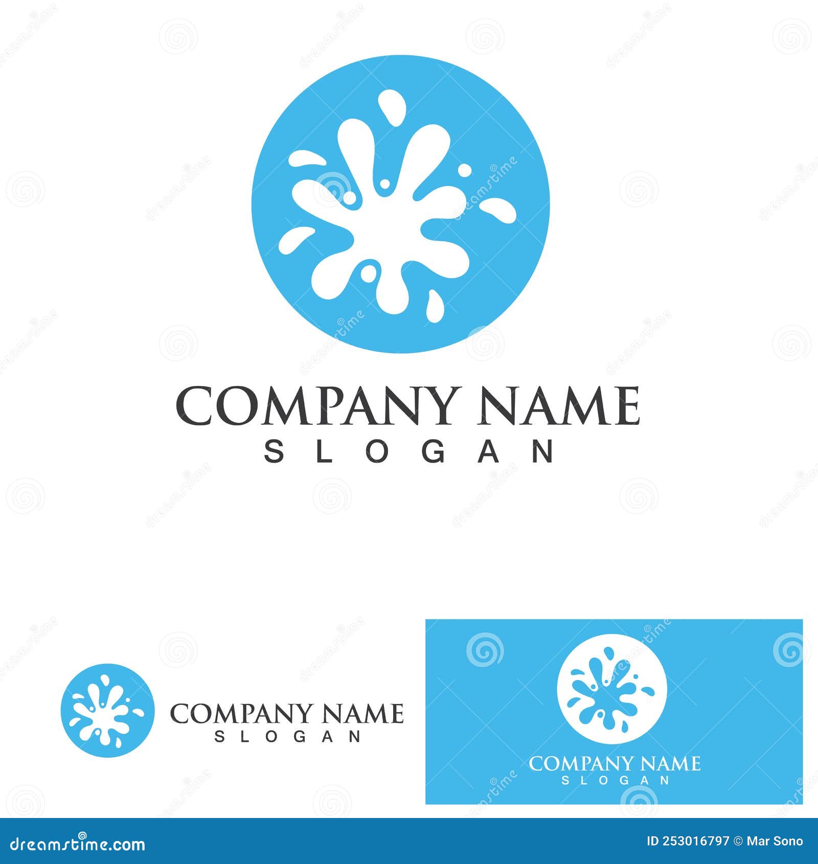 Splash Water Logo and Symbol Vector Stock Vector - Illustration of ...