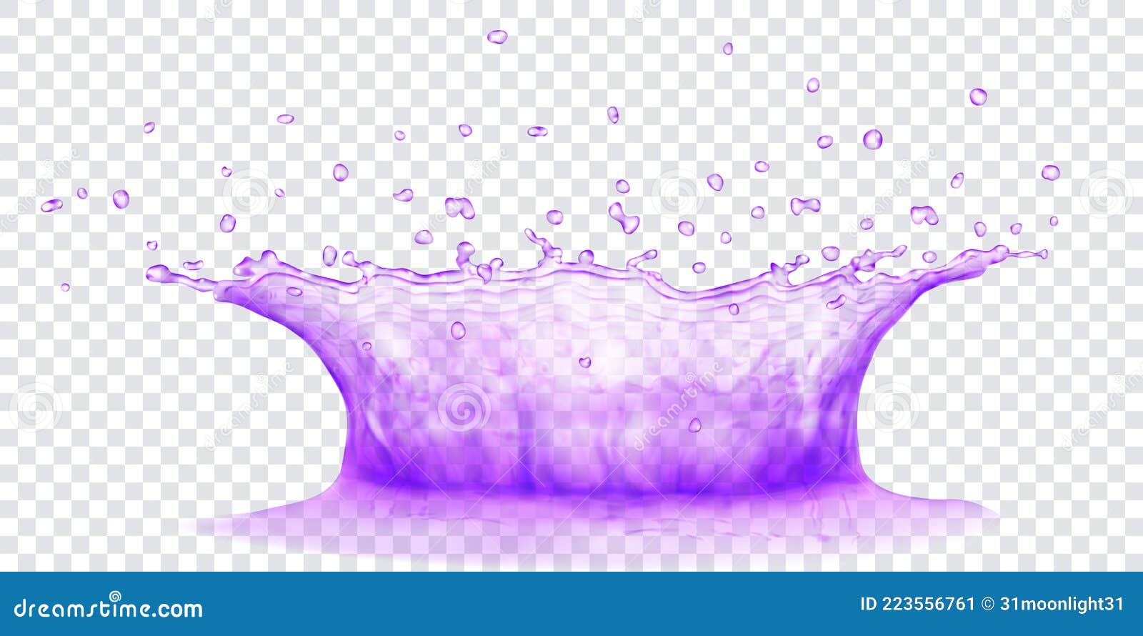 Splash of Water with Small Drops Stock Vector - Illustration of ...