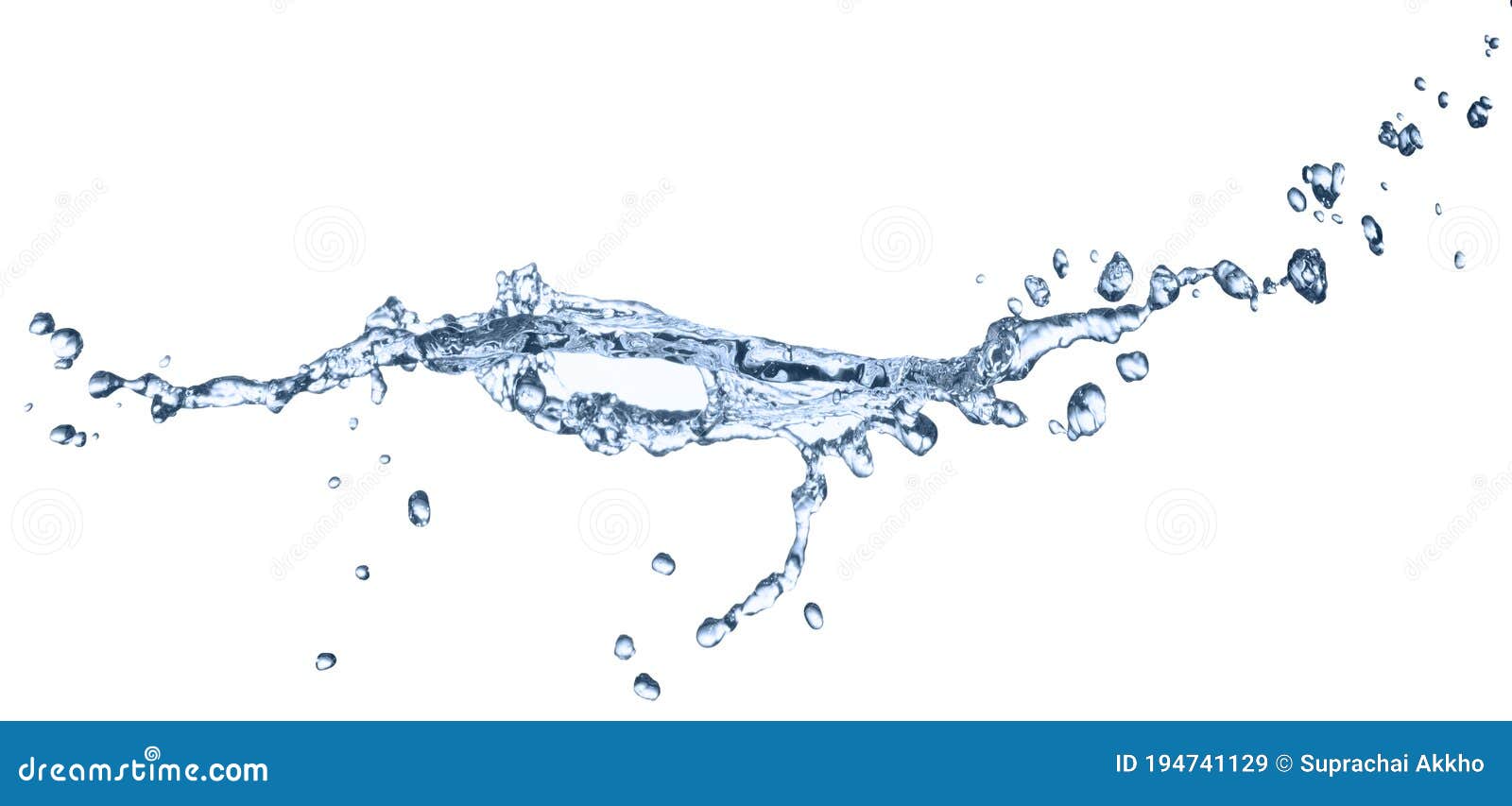 Drinking Water Splash Isolated on White Stock Image - Image of ripple ...