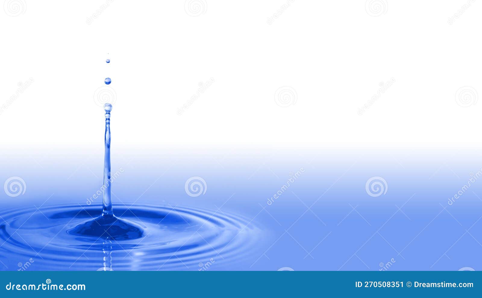 Splash on the Water Surface from a Falling Drop Stock Image - Image of ...