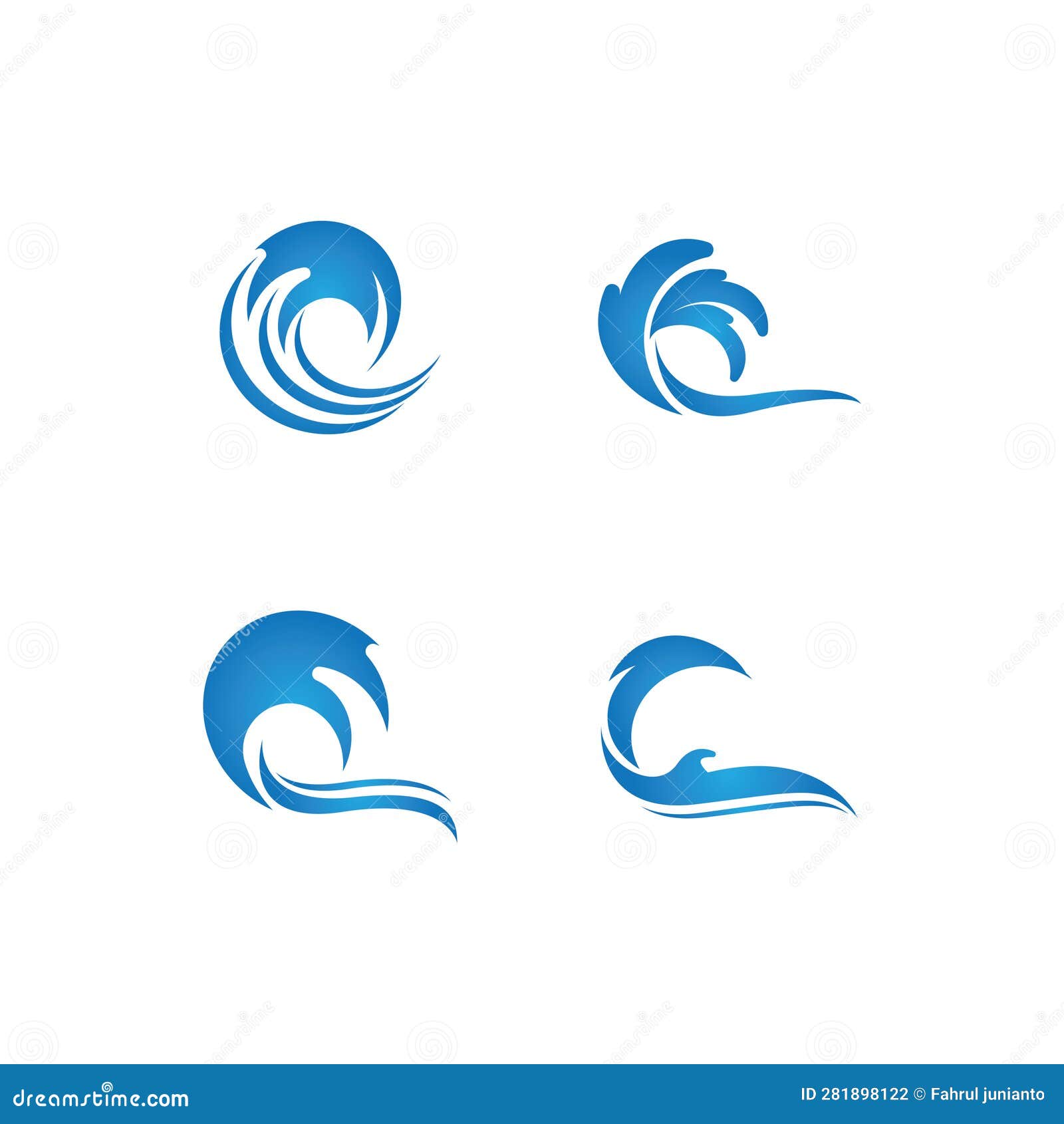 Splash Water Wave Beach Logo and Symbol Vector Stock Illustration ...