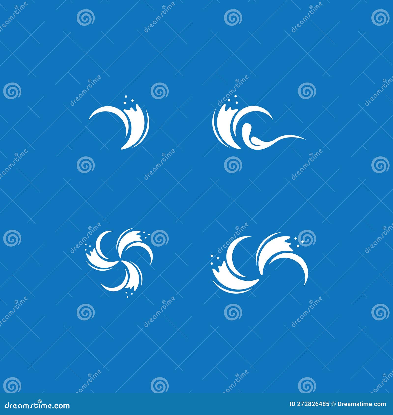 Splash Water Wave Beach Logo and Symbol Vector Stock Illustration ...