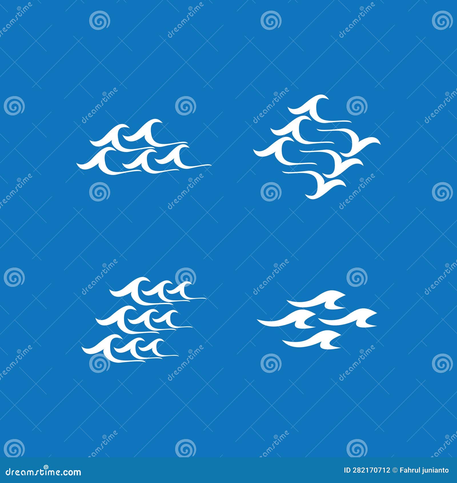 Splash Water Wave Beach Logo and Symbol Vector Stock Illustration ...
