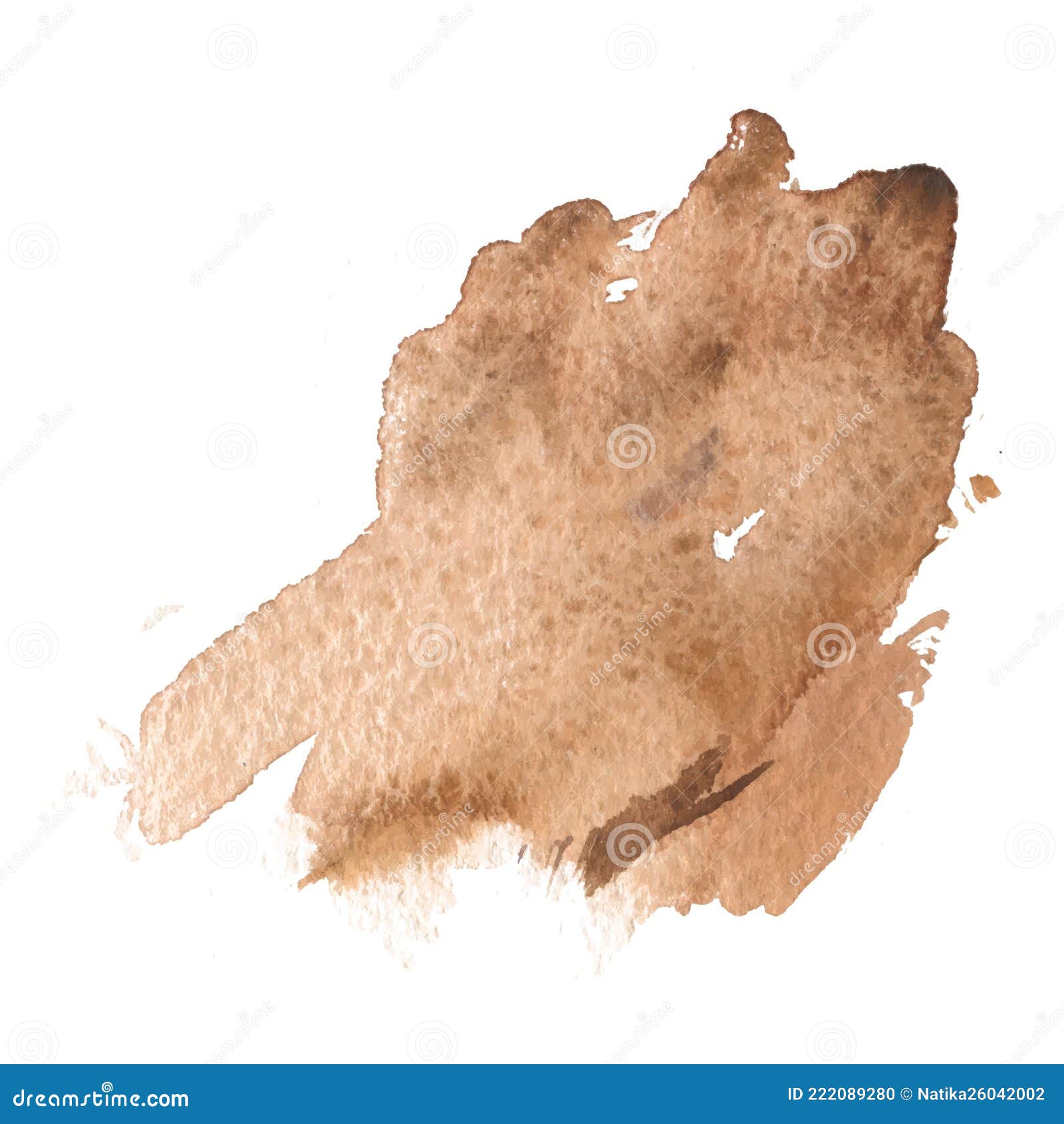 A Splash of Watercolors. an Abstract Patch of Muted Red Stock Vector ...