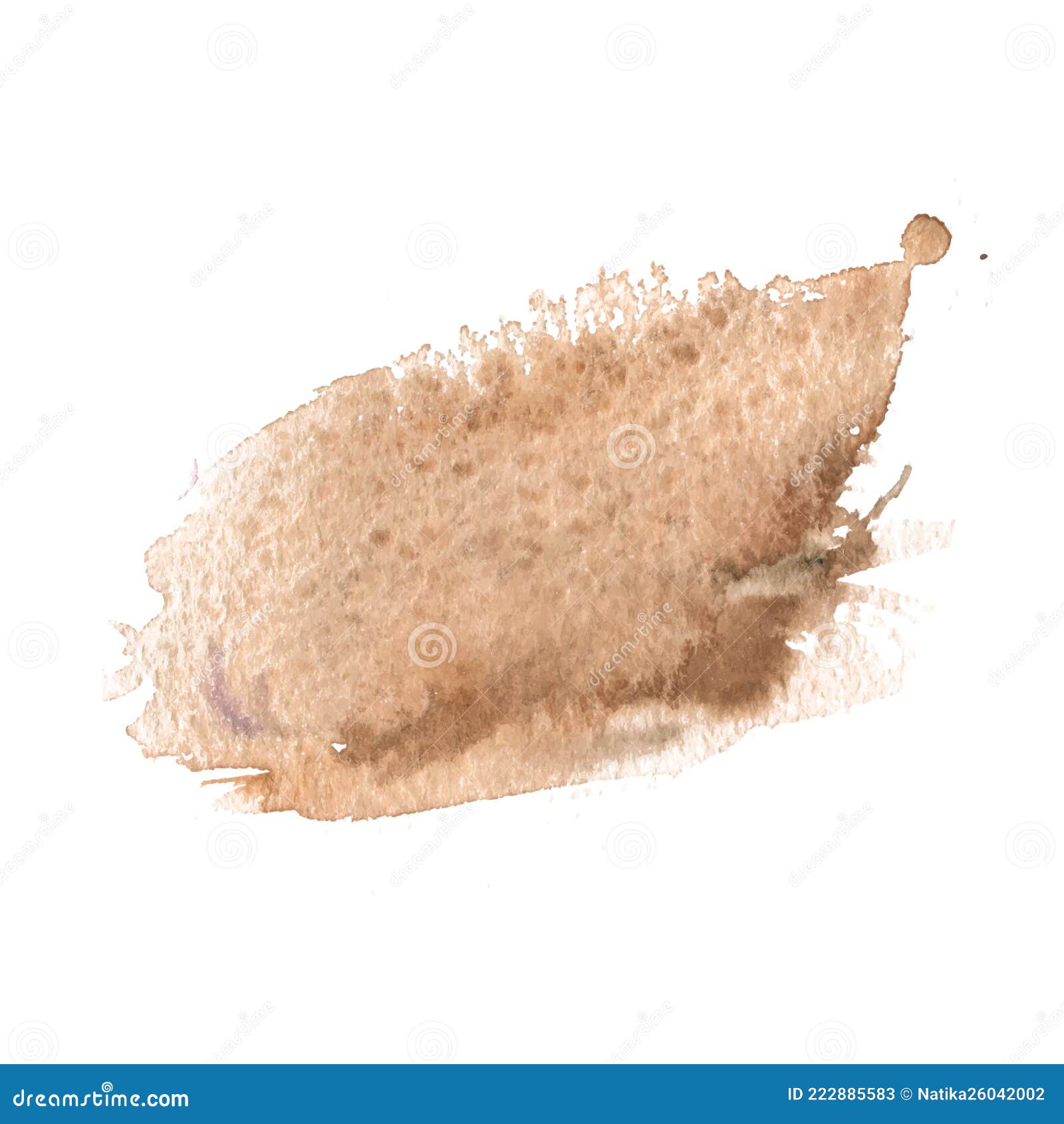 A Splash of Watercolors. an Abstract Patch of Muted Red Stock Vector ...