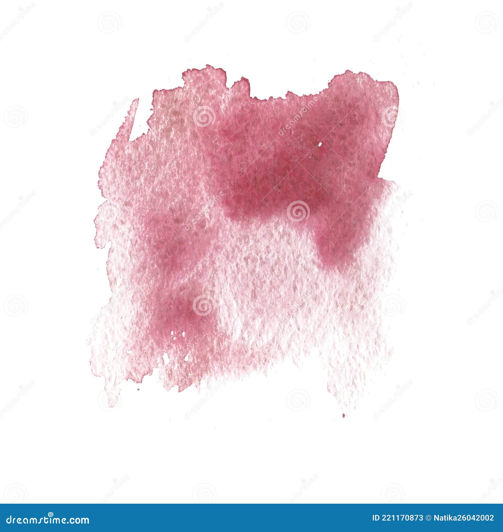 A Splash of Watercolors. an Abstract Patch of Muted Red Stock Vector ...